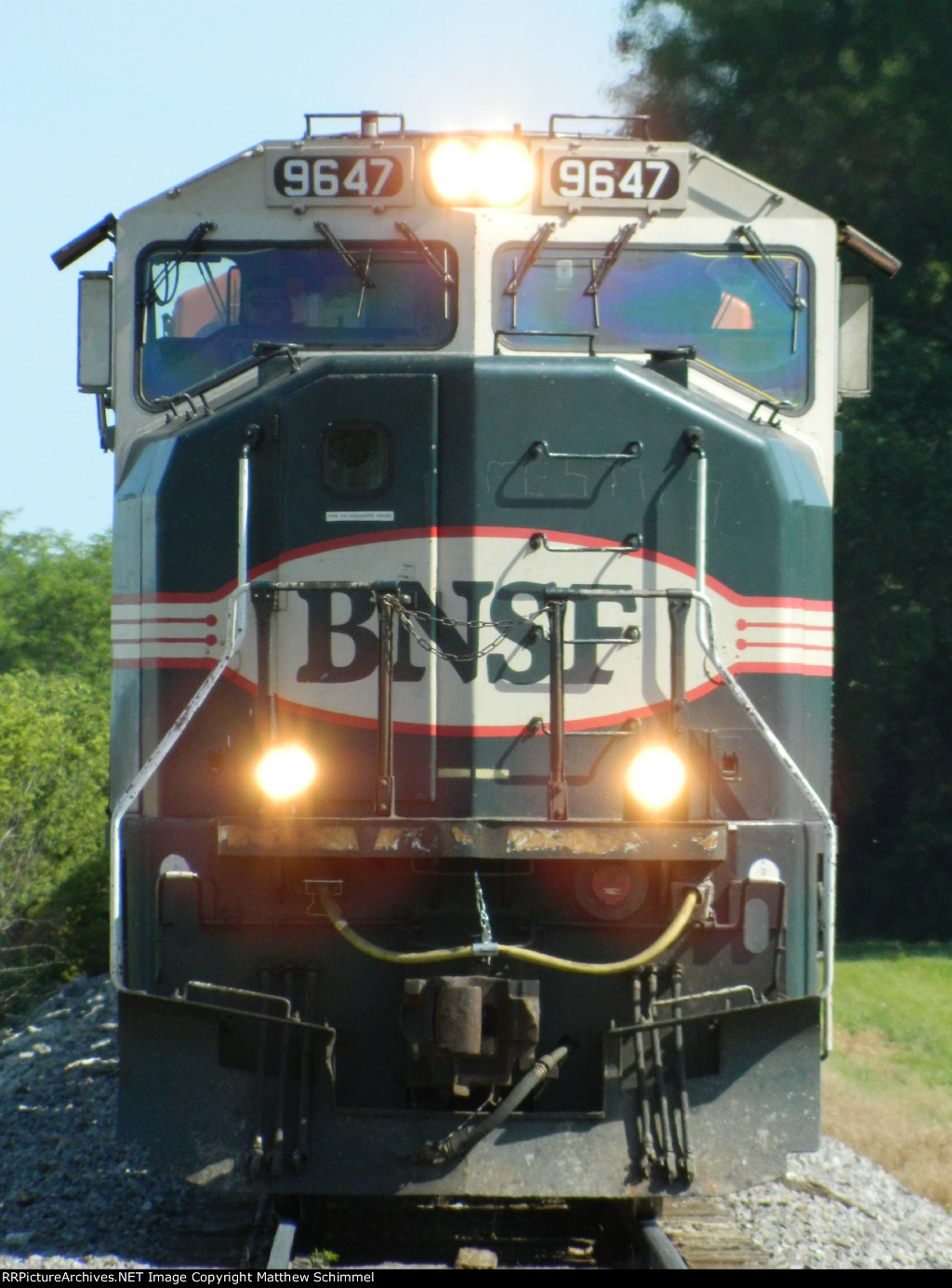 Nose Shot of BNSF 9647